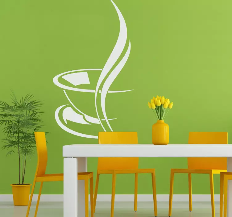 Ceașcă de cafea decal bucătărie - TenStickers